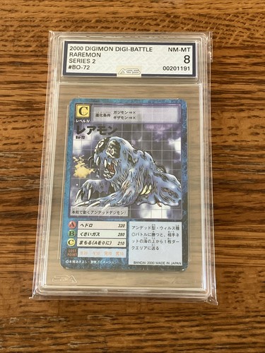 Raremon bo-72 Digimon Card Game Digital monster Japan TCG 2000 Graded ...