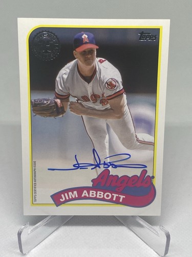 Jim Abbott 2024 Topps Update 1989 Topps Baseball Autographs Auto #89BA2 ...