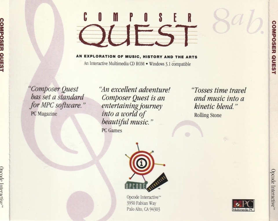 COMPOSER QUEST PC CD-ROM ENGLISH | eBay