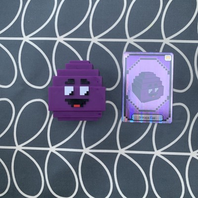 Super Rare Minecraft Grimace Mcdonald’s Egg and card limited edition | eBay UK