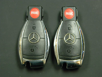 LOT OF 2 Mercedes Benz Infra Red Chrome Key Keyless Fob OEM IYZ 3317 ...