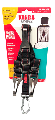 Kong Travel Ultimate Seat Belt Safety Tether Latch Isofix Canfix Black ...