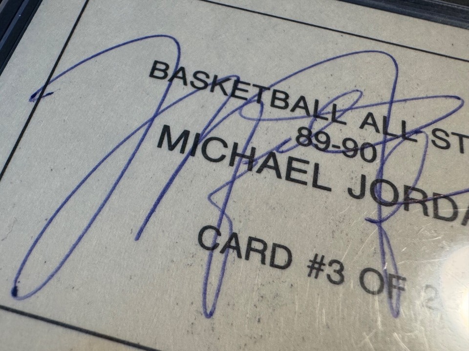 Michael Jordan Hand-Signed 1990 "Wasatch" Trading Card - AUTOGRAPH ...