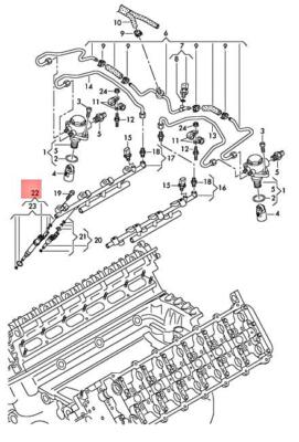 Genuine AUDI A8 S8 quattro 4HC 4HL Injection Valve Only For: 07P906036L ...