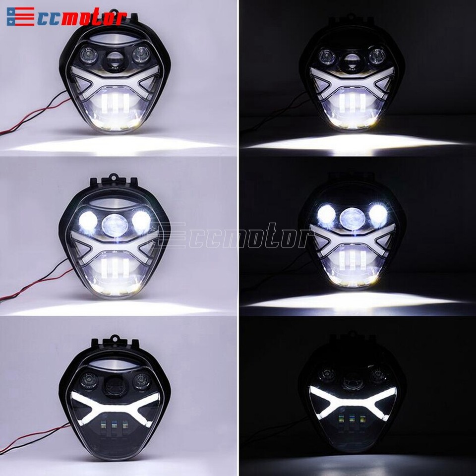 For BMW R1200R 2016-2019 LED Headlight High/Low Beam & DRL Assembly ...