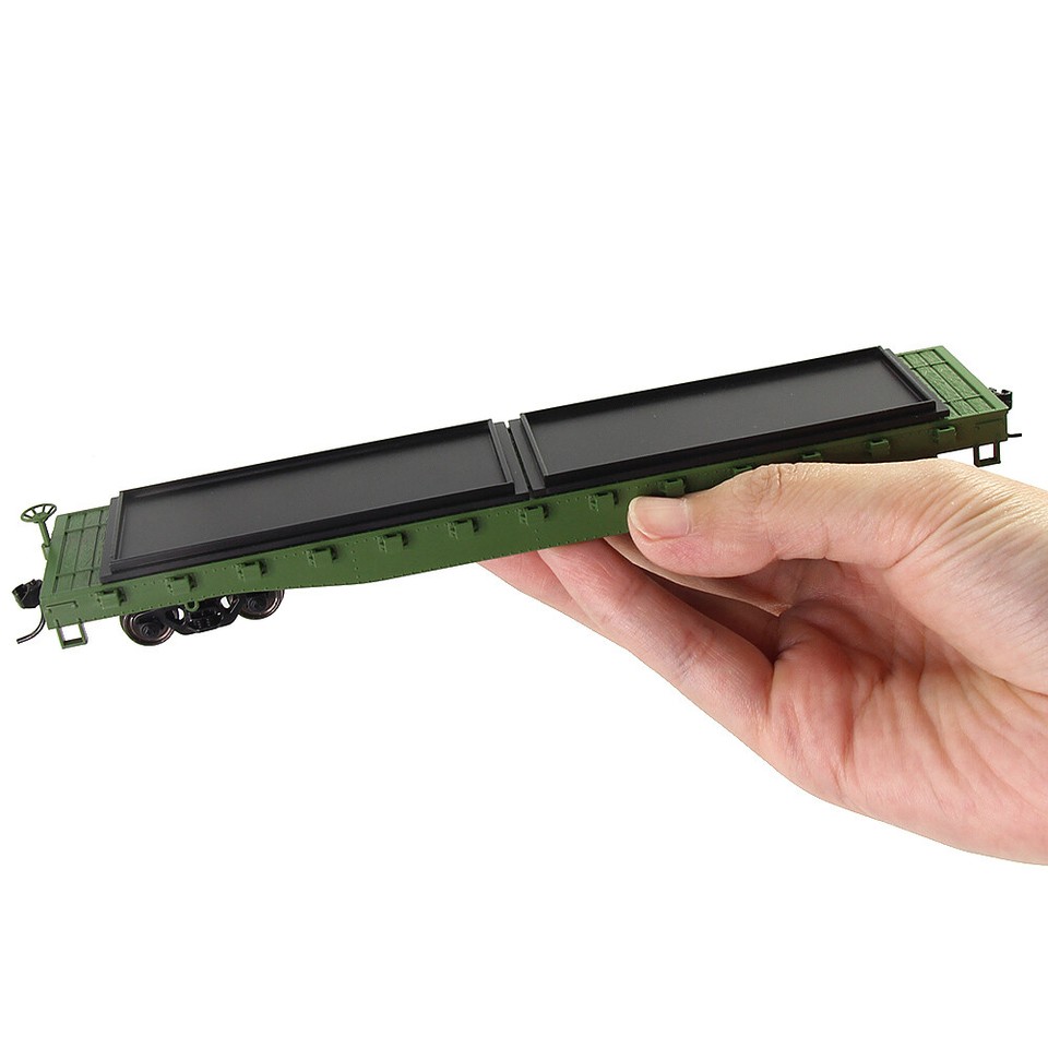 Evemodel Trains 1 Unit HO Gauge 52' Flat Car 1:87 52ft Container ...