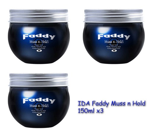 IDA Faddy Muss n Hold Super Hard Long Lasting Styling Mud 150ml x 3 ...