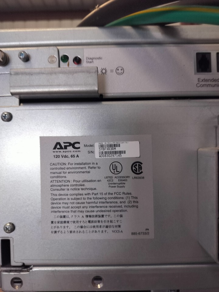 APC Symmetra LX 16kVA Battery Back Up System SYAF16KRMT & SYBFXR3RM ...