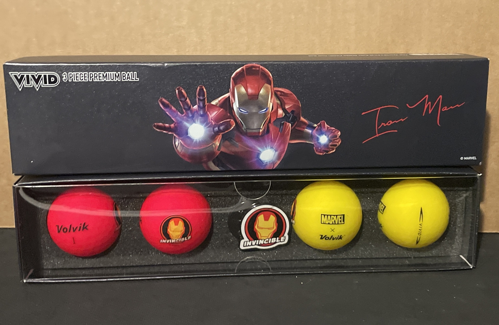 NEW 2021 VOLVIK X IRON MAN Hero Volvik Vivid Golf Ball 4 Pcs Pack | eBay