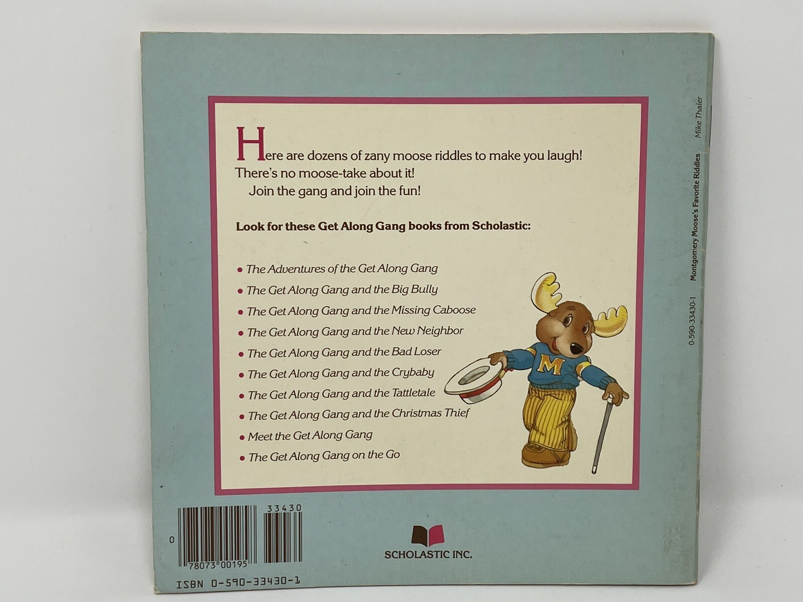 Get Along Gang Montgomery Moose’s Favorite Riddles PB Book 1985 Mike ...