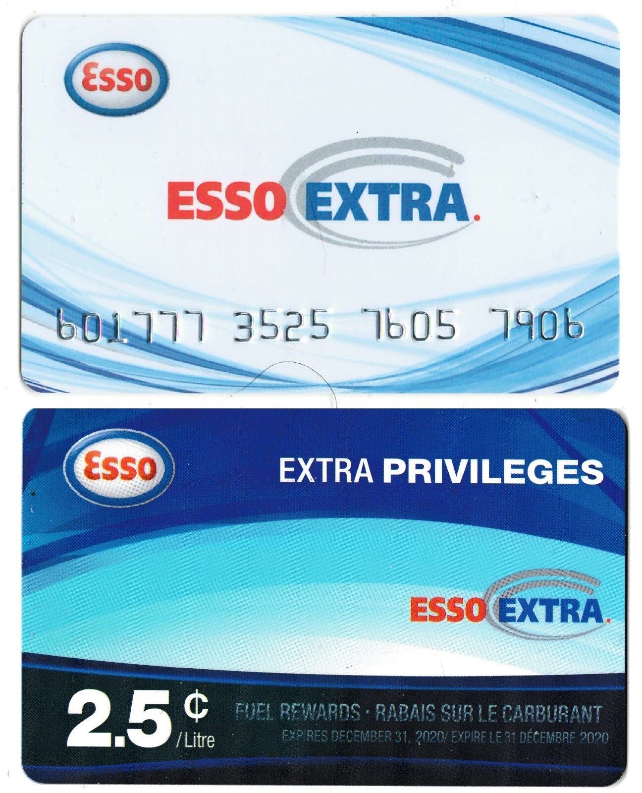 gift cards ESSO gas station 🚗🚚🛢️ Canada card collectible Road Thank you ...