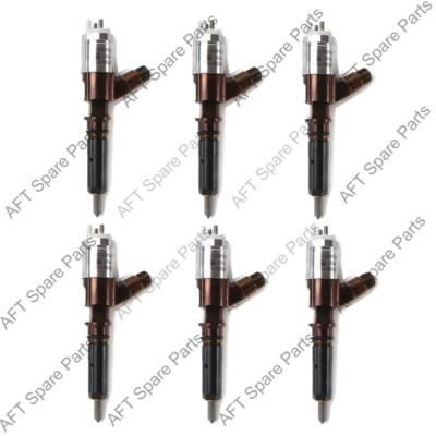 10R-7675 C6 C6.4 Fuel Injectors 6PCS For CAT 320D 321D 323D 32F61-00062 ...