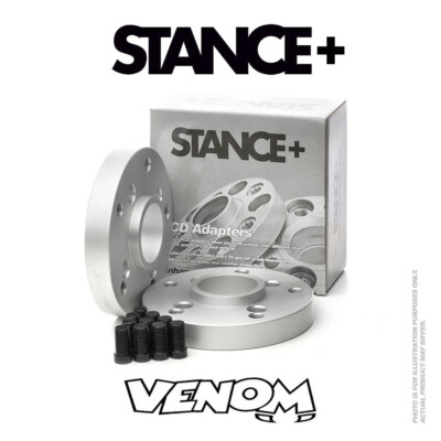 Stance+ 25mm PCD Hub Adapters VW Golf Mk1 17 4x100 57.1 M12 to 5x130 71 ...