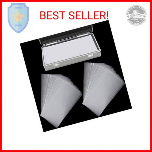 151 Pieces Currency Sleeves Bill Holder with Storage Case Plastic Paper ...