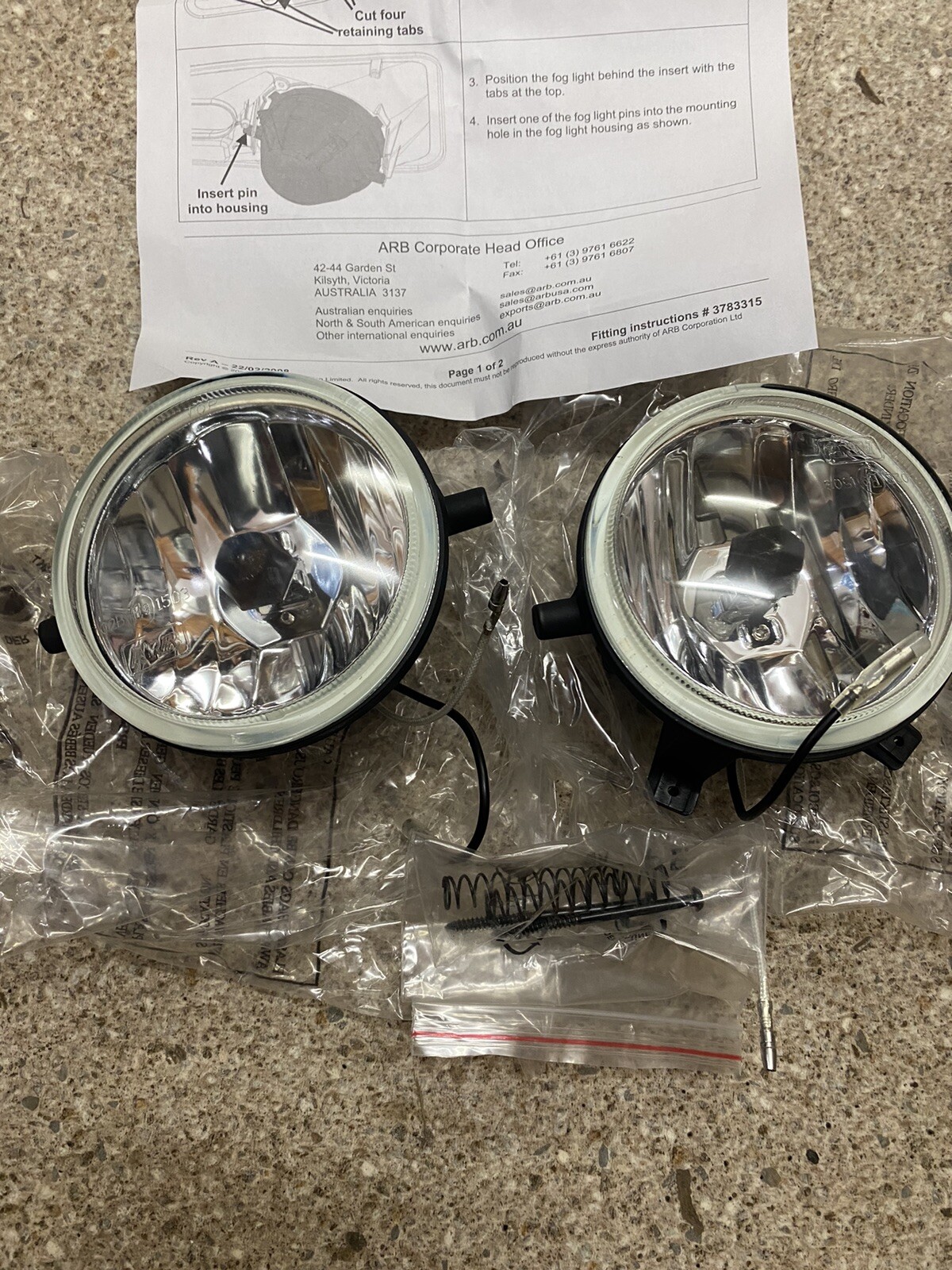 ARB Fog Light 55w Single 6821201 Sahara Bar for sale online | eBay