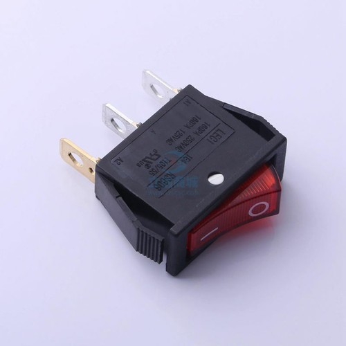 1X Rocker Switch 3Pins 3Positions 16(4)A 125/250VAC T55/85/105 Red ...