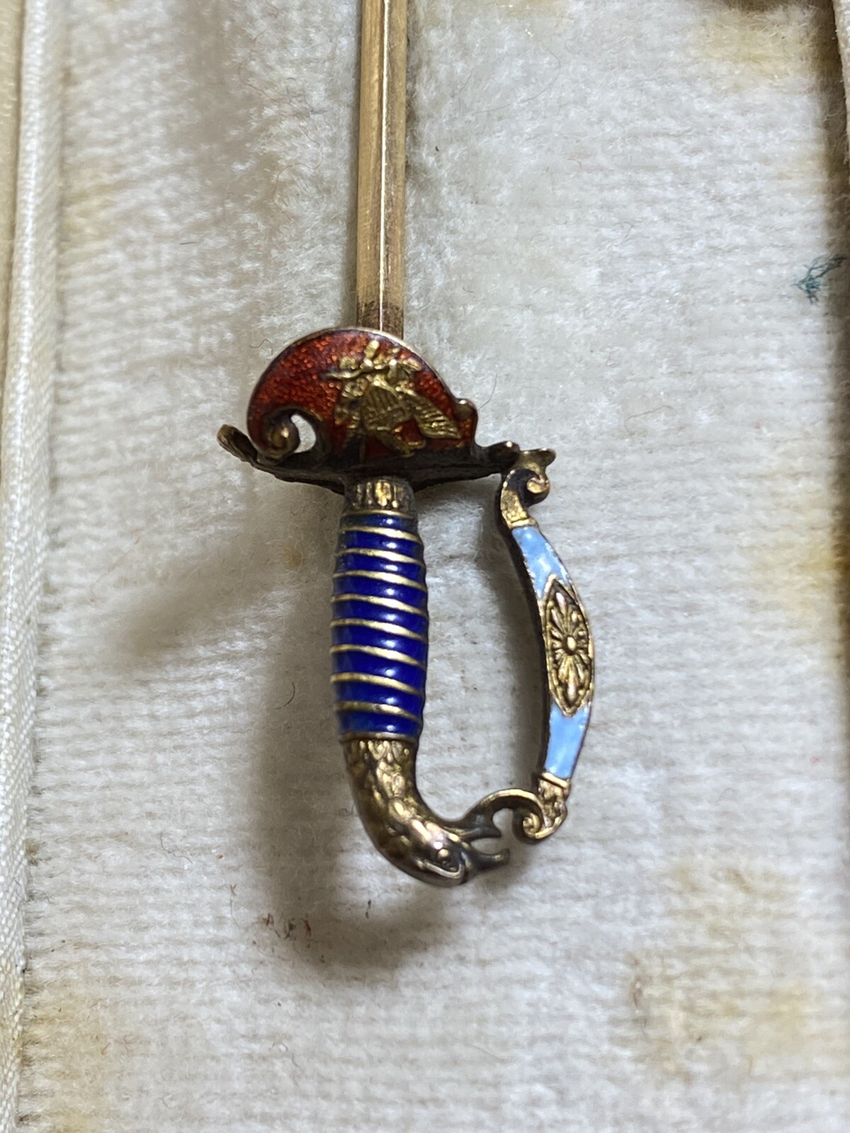 Antique Victorian 14K Gold 14 KT Gold Sword Pin Sword Stick Pin ...