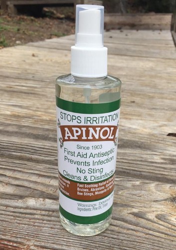 Apinol First Aid Antiseptic Pine Oil and Insect Repellent - 8 oz, All ...