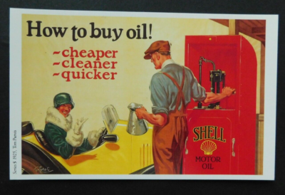 Official Shell Oil Petrol Commemorative Postcard 1992 - Old Advertising ...
