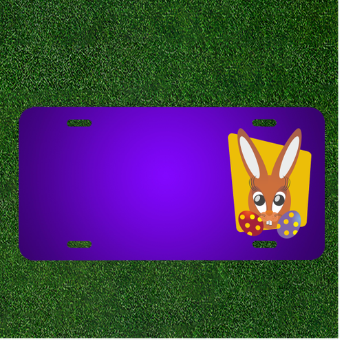 Custom Personalized License Plate With Add Names To Hare Easter Bunny ...