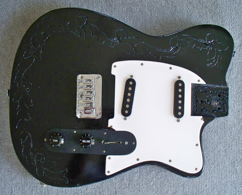 Loaded Telecaster Style Body Black Tele Body | eBay