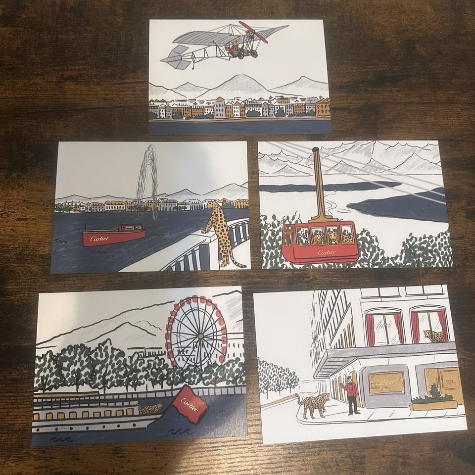 Cartier Hand Painted Postcards | eBay