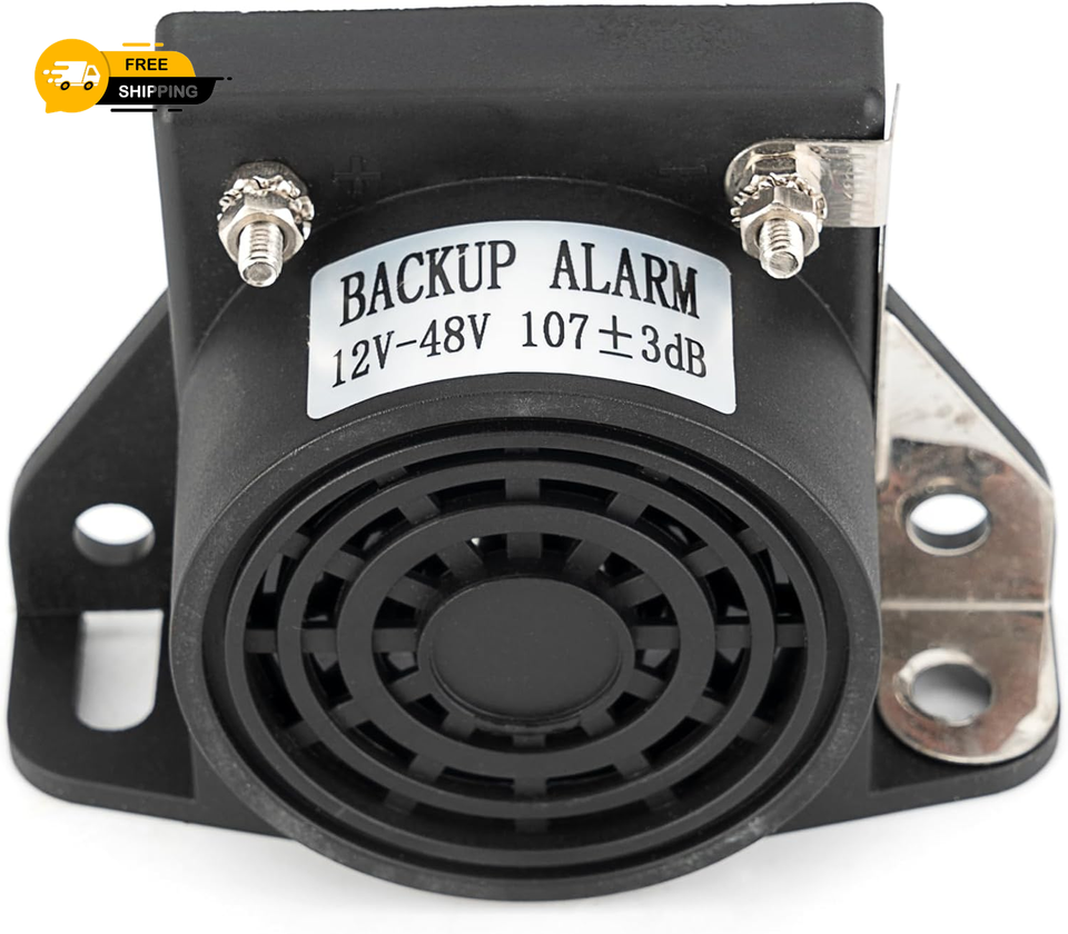 Car Back-up Alarm 107dB 12V-48V DC Waterproof Industrial Heavy-Duty ...
