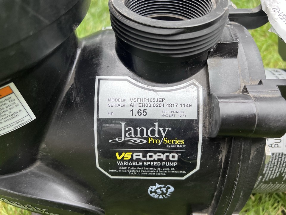 Pool Pump (#2) Jandy VS FloPro 165 Variable Speed 230 Volt With Controller | eBay