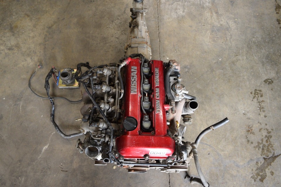 JDM NISSAN S13 SR20DET REDTOP ENGINE AND 5MT MANUAL TRANSMISSION 180SX ...