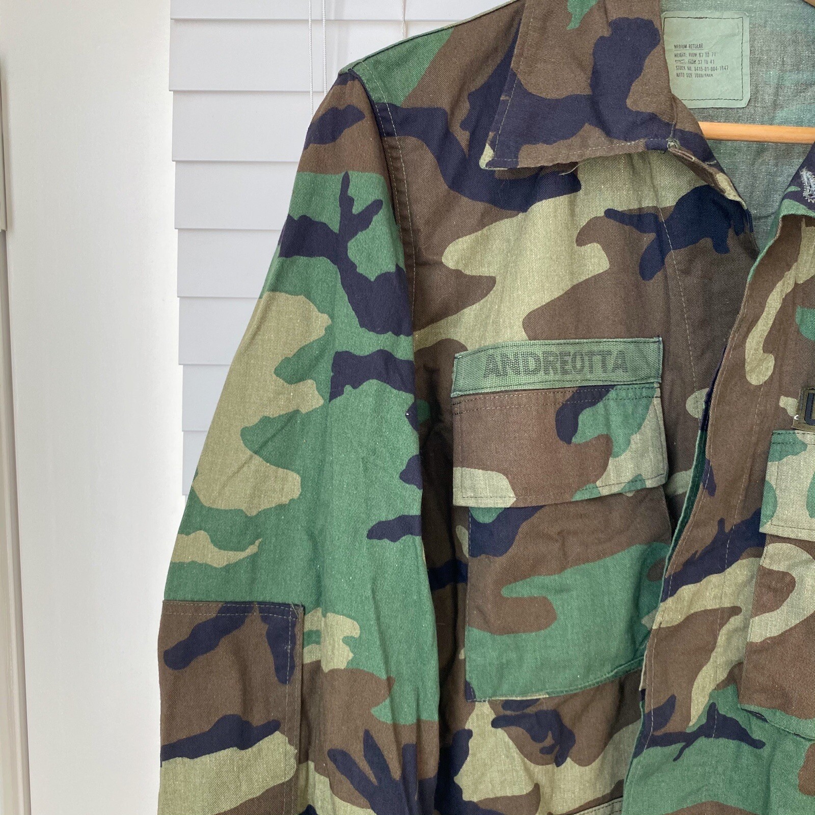 Vintage US Army 70s VTG Woodland Camo Camouflage Fiel… - Gem