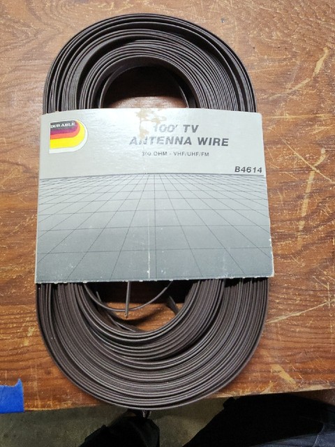 100' 300ohm TV Antenna Wire Durable Flatline B4614 for sale online | eBay
