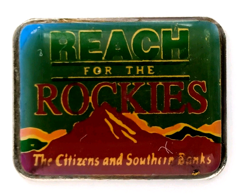 VTG Reach For The Rockies Citizens & Southern Banks C&S Pin Advertise ...