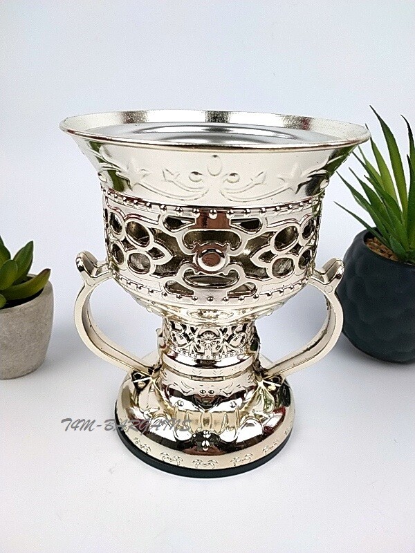 Arabian Incense Diffuser Bakhoor Oud Burner Bakur Metal Mabkhara Home ...