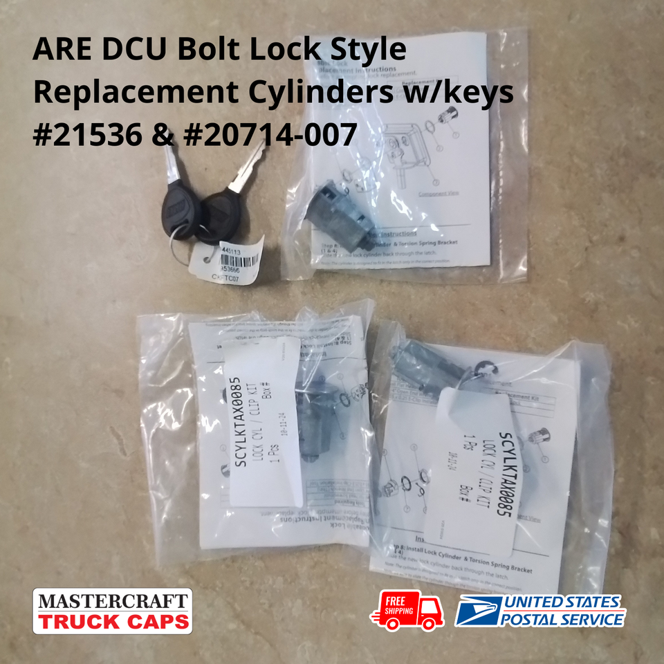 ARE DCU Lock Cylinders and keys Part #21536 and #20714 | eBay