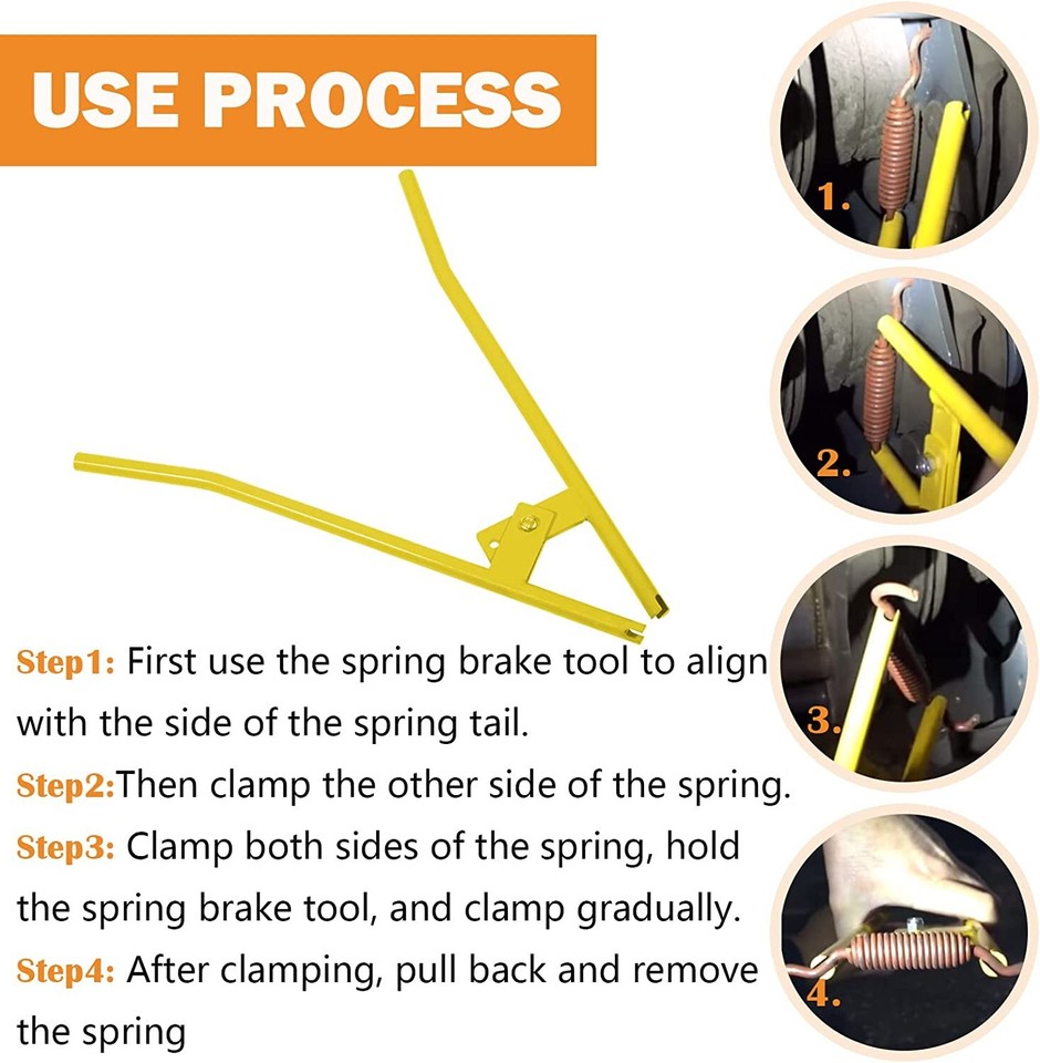 LT890 Truck Brake Spring Kit Installer Pin Spring Brake Anchor Brake ...