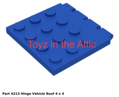 Lego 1x 4213 Blue Hinge Vehicle Roof 4 x 4 6931 FX-Star Patroller | eBay