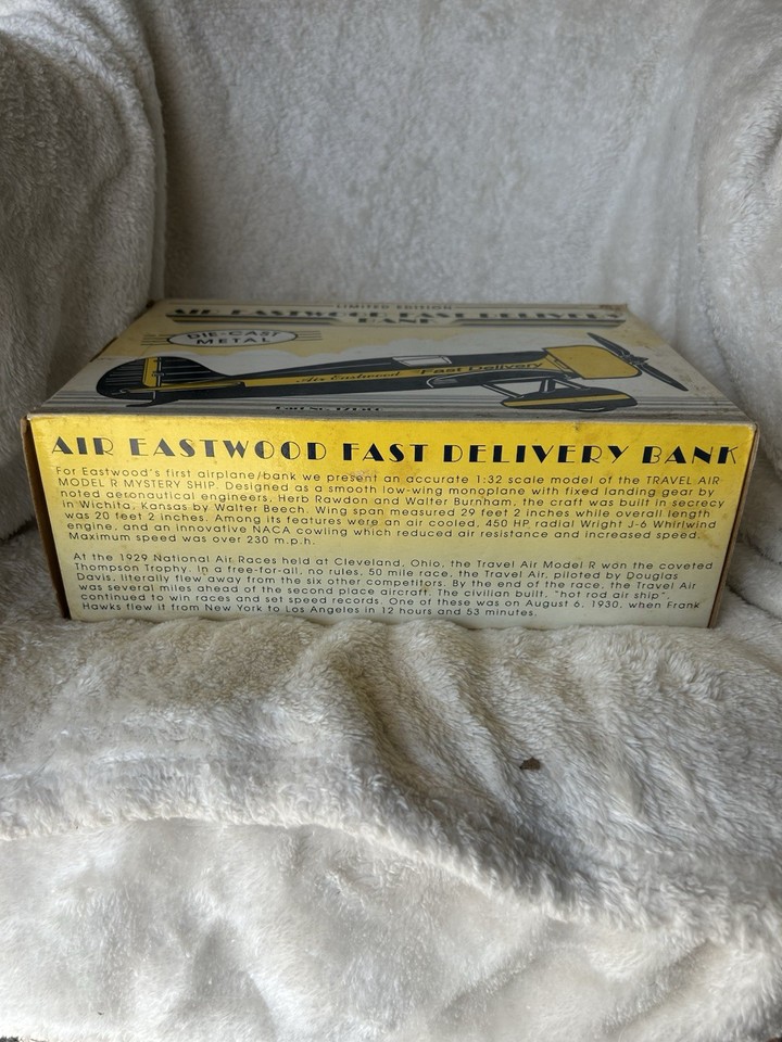 Vintage 1991 Air Eastwood Fast Delivery Bank Die-cast Metal Metal ...