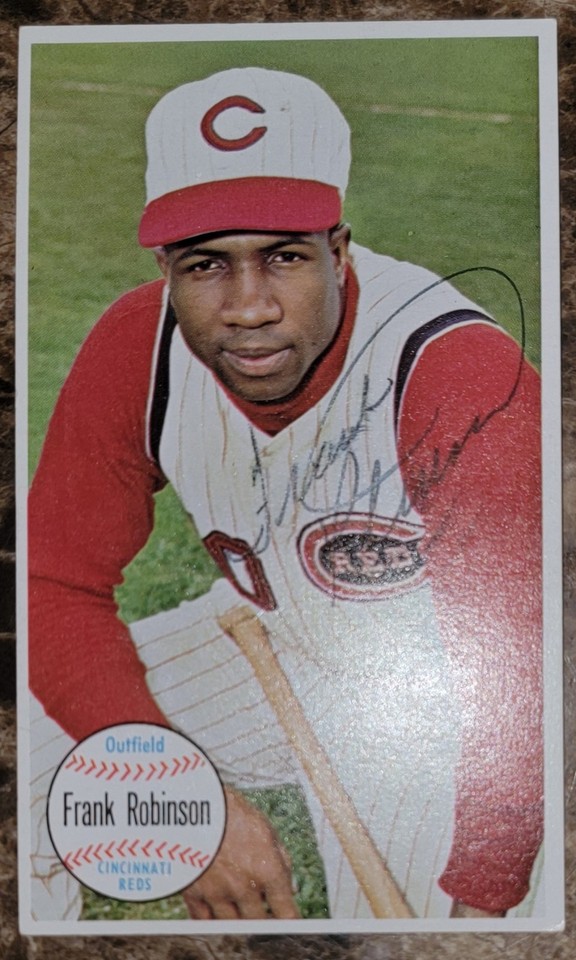1964 Topps Giants Autographed Frank Robinson Baseball Card - NM ...