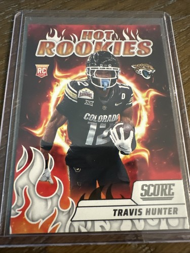 2025 Panini Score #2 Travis Hunter RC Rookie Card Hot Rookies Jaguars ...