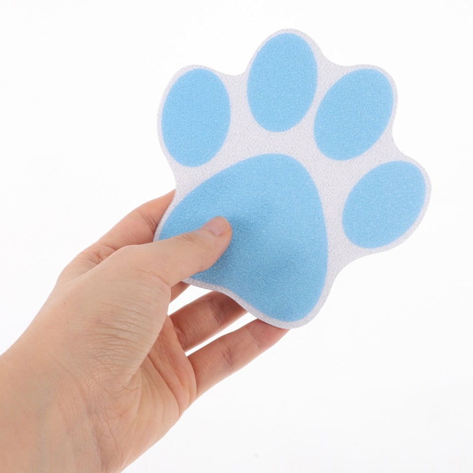 6 Pcs Removable Adhesive Stickers Dog Paw Print Non-slip Bath Safety ...