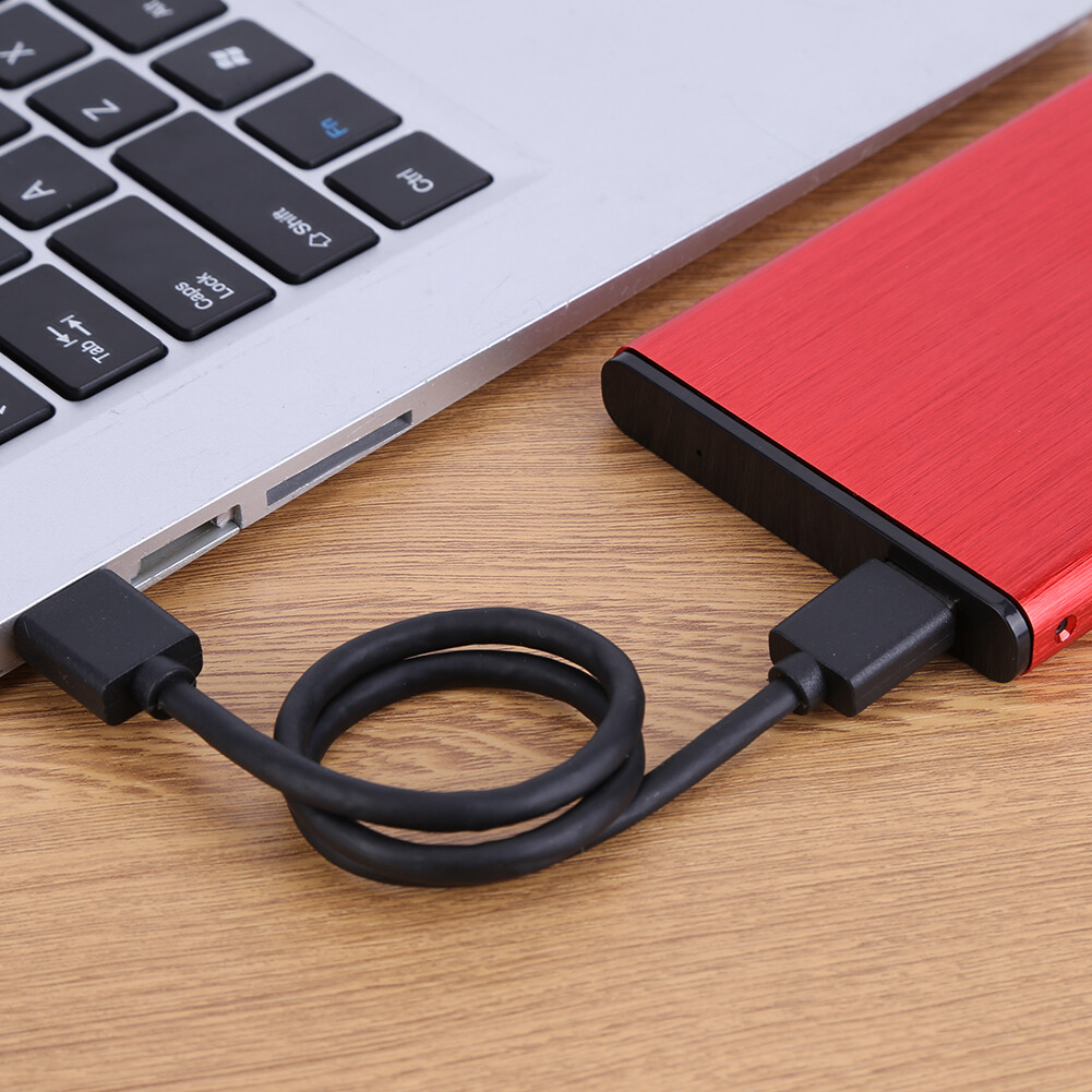2.5inch External Hard Drive Plug and Play USB2.0 for PC TV Laptop (Red ...