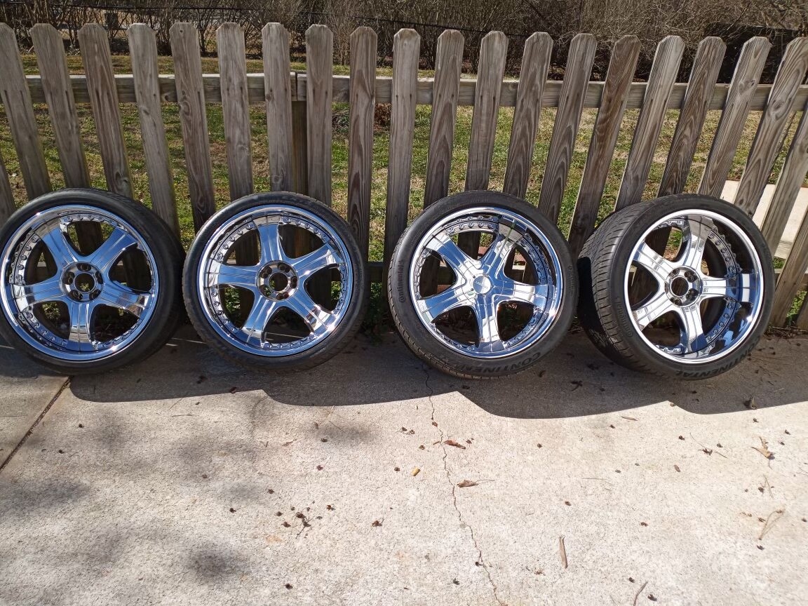 20inch Lowenhart LD5 chrome rims and tires | eBay