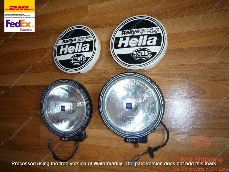2x Hella Rallye 3000 Fit For Driving Spot Lamp 12v/24v Adjustable ...