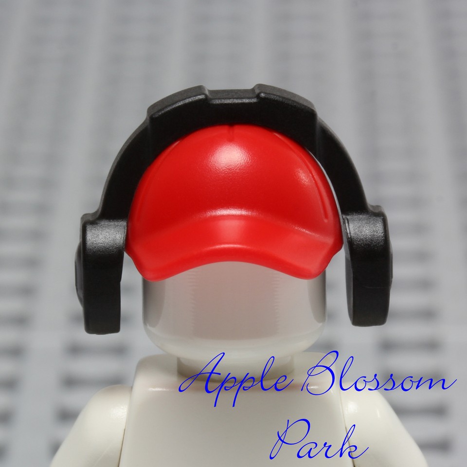 NEW Lego Minifig RED BASEBALL CAP - City Sports Hat Head Gear w/Music ...
