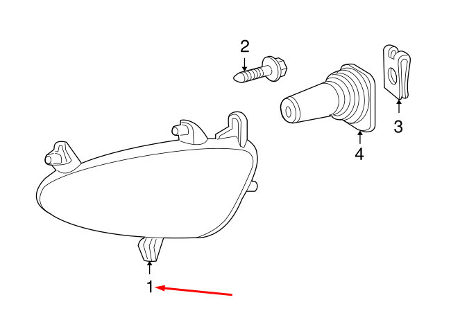 OEM MERCEDES-BENZ S W221 FRONT RIGHT FOG LAMP A2218200256 GENUINE | eBay
