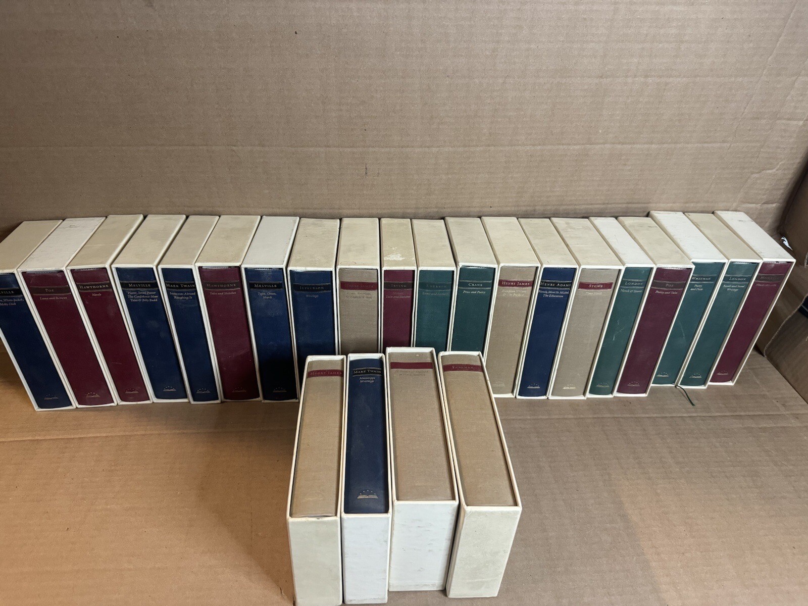 Lot Of 24 Library Of America Books With Sleeves Great All Time Authors ...
