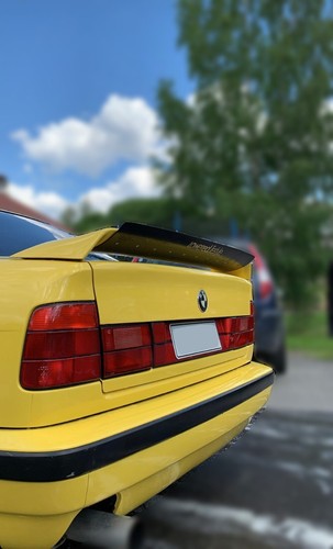BMW E34 AC Schnitzer Trunk Spoiler with Flap Rear Wing E34 Heckspoiler ...