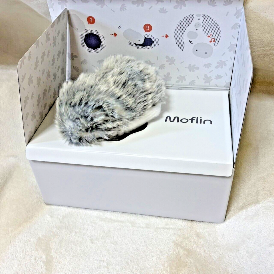 Moflin Plush Toy AI Pet Communication Robot Silver PE-M10SR 100V from ...