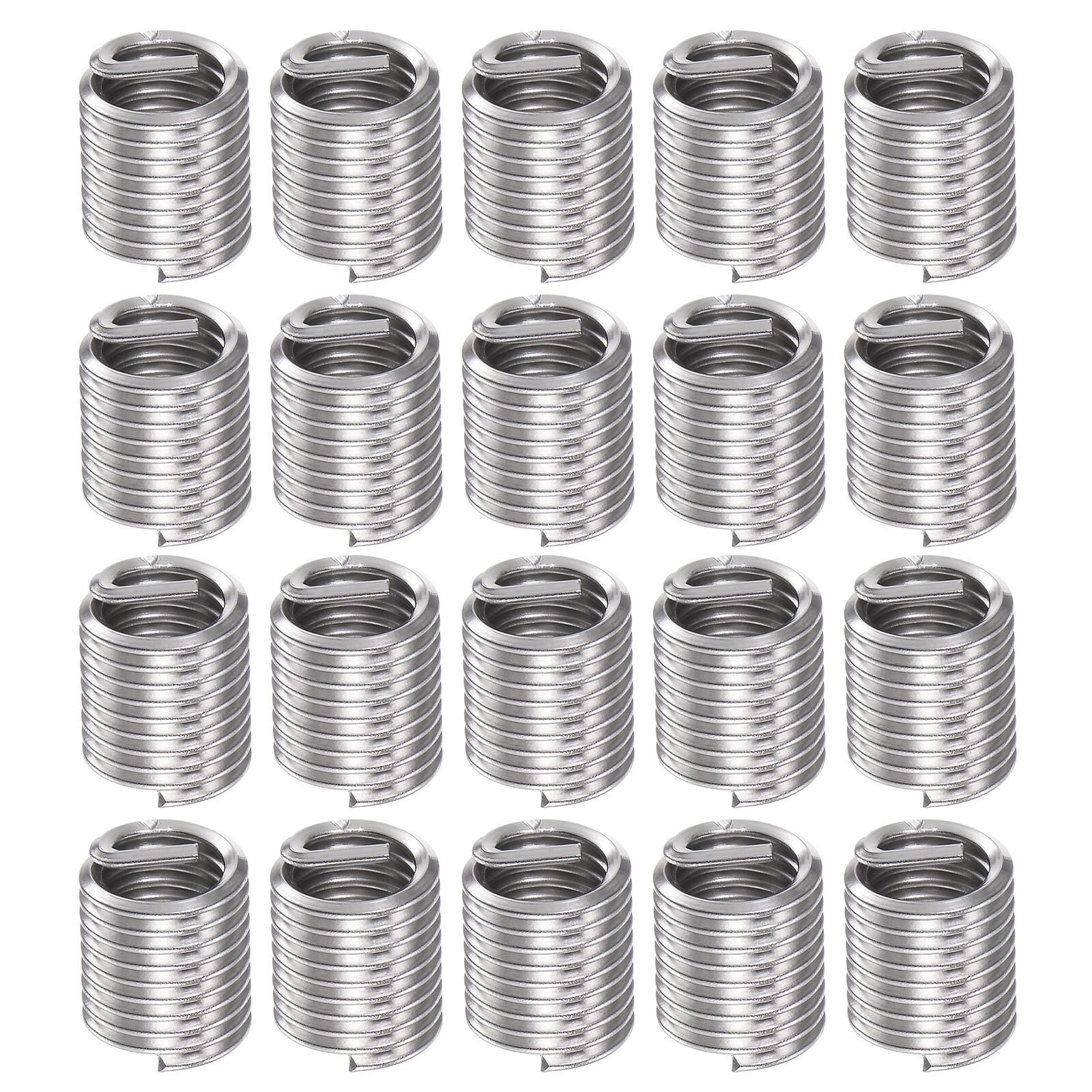 20pcs 1/4-20 UNC 2D 12.7mm 304 Stainless Steel Helical Wire Threaded Inserts | eBay