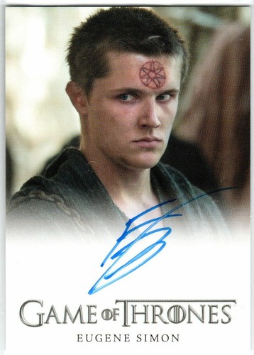 GAME OF THRONES SEASON 5 EUGENE SIMON AS LANCEL LANNISTER FB AUTOGRAPH ...